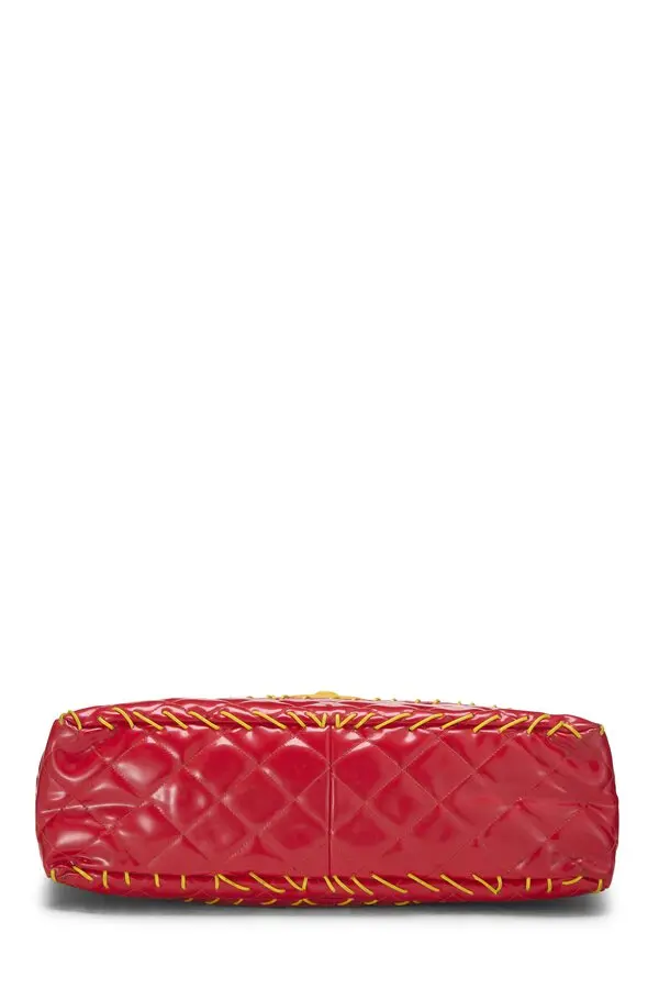 Chanel Vinyl Whipstitch Half Flap