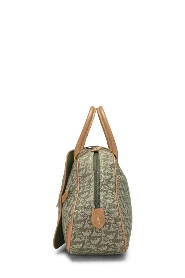 Dior Trotter Canvas Saddle Bowler Bag - Green