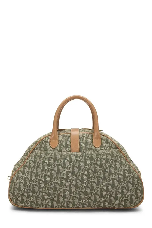 Dior Trotter Canvas Saddle Bowler Bag - Green