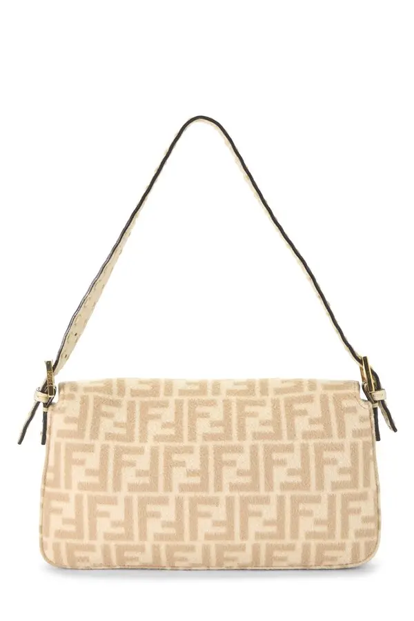 Fendi Selleria Wool Baguette Bag