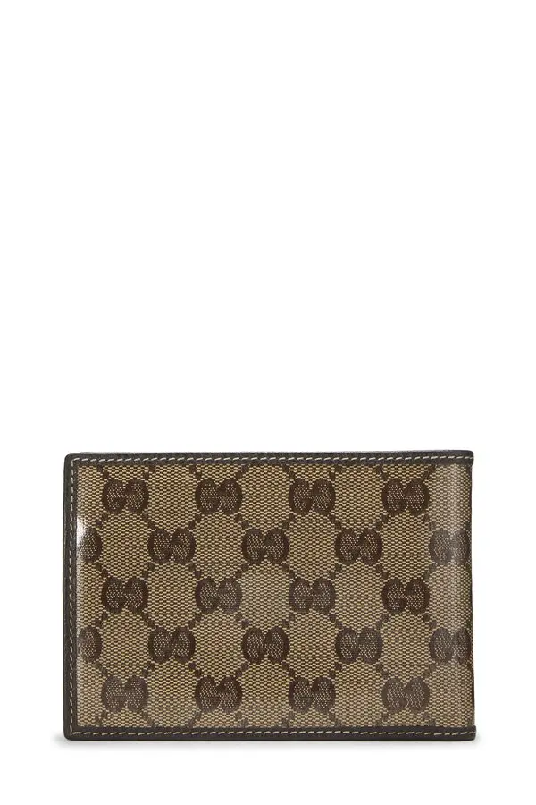 Gucci Original Gg Crystal Canvas Bifold Wallet
