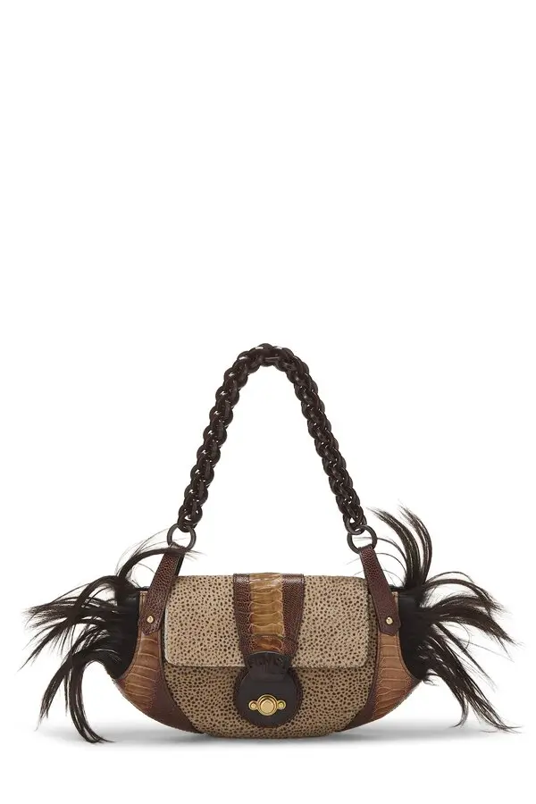 Fendi Ponyhair Compilation Shoulder Bag