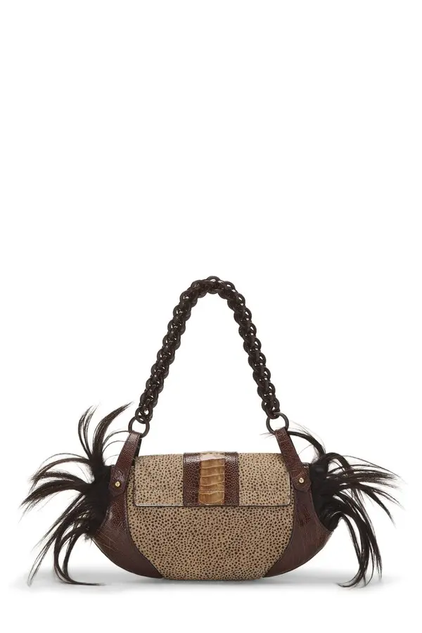 Fendi Ponyhair Compilation Shoulder Bag