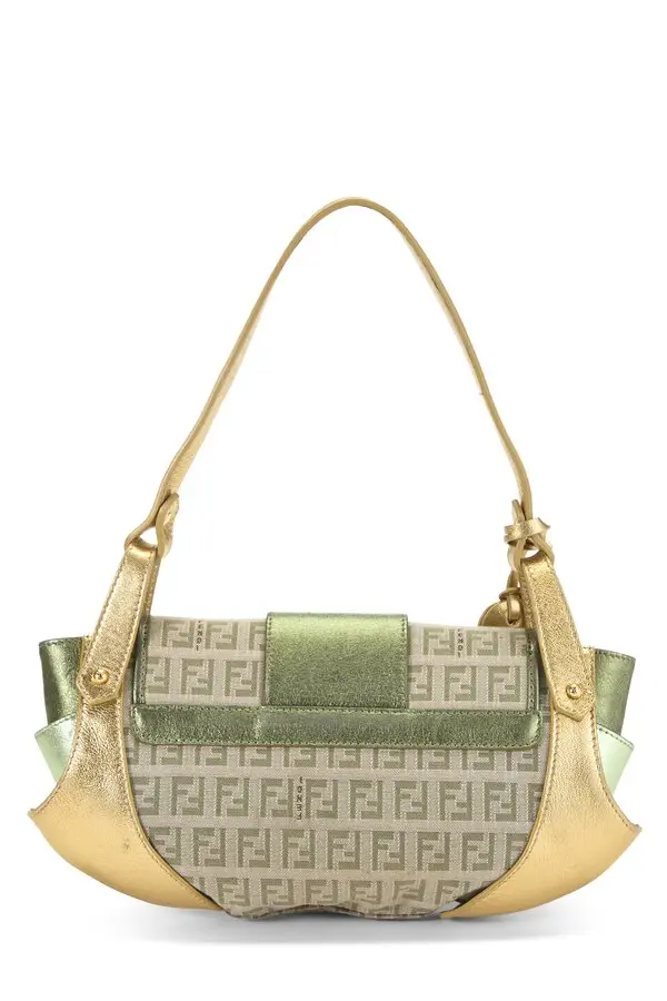 Fendi Multicolor Zucchino Compilation Shoulder Bag