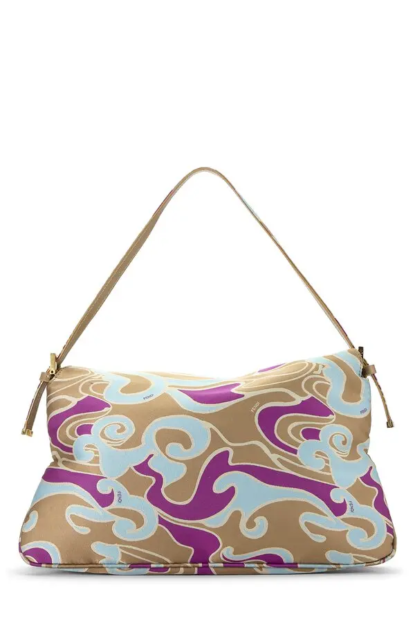 Fendi Multicolor Jacquard Shoulder Bag