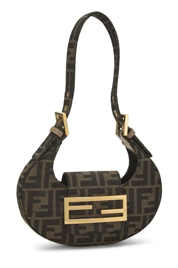 Fendi Zucca Canvas Cookie Hobo