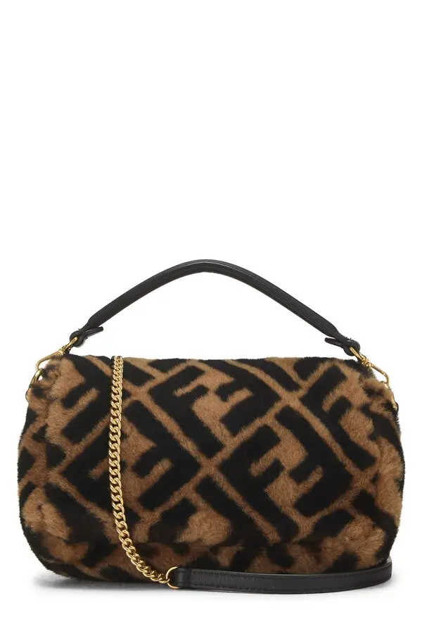 Fendi Shearling Convertible Baguette