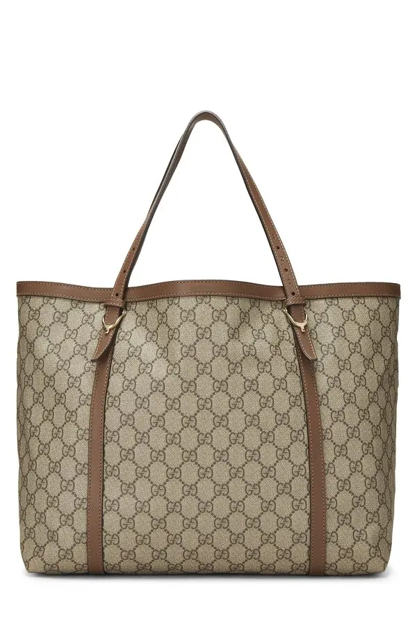 Gucci Gg Supreme Tote - Beige