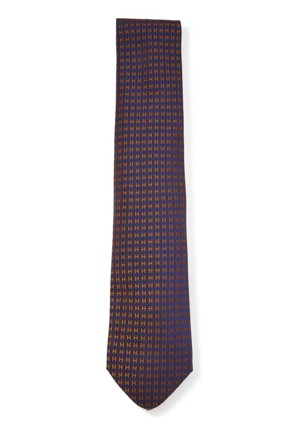 Hermès Printed Neck Tie - Purple