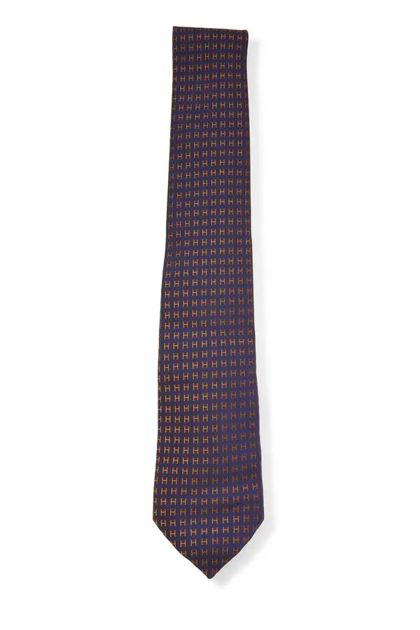 Hermès Printed Neck Tie - Purple