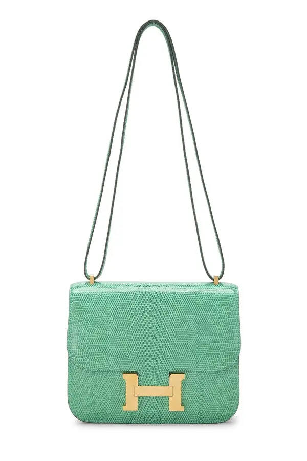 Hermès Menthe Lizard Constance 18 - Green