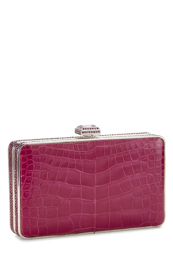 Judith Leiber Crocodile Minaudiere