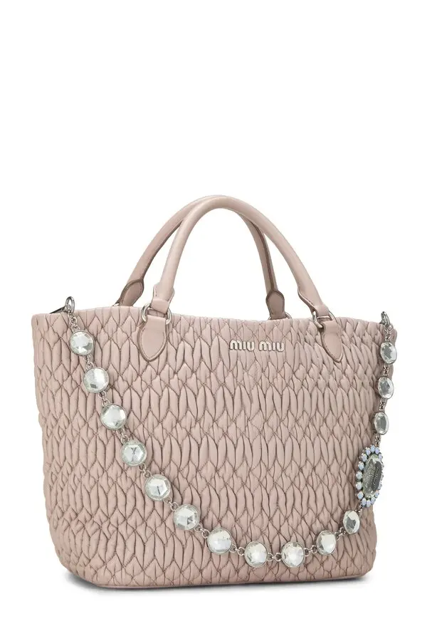 Miu Miu Nappa Crystal Convertible Tote