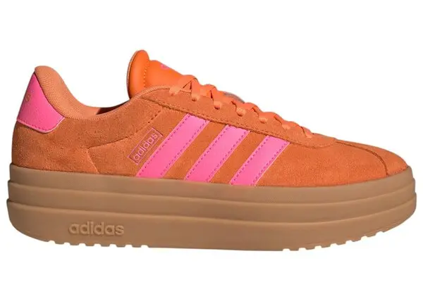 Adidas Vl Court Bold Sneakers - Pure Orange/lucid Pink/gum