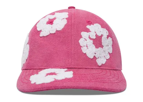 DENIM TEARS Cotton Wreath Dyed Cap - Pink