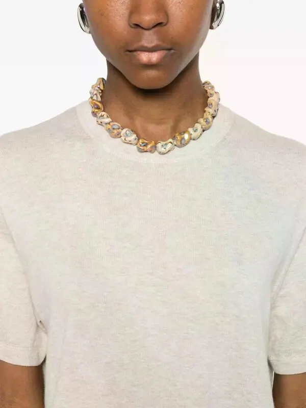 Eric Bompard Round-neck T-shirt Mini Dress - Neutrals
