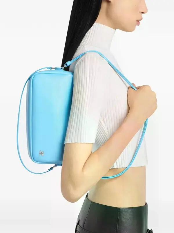 COURREGES Small Three Sixty Shoulder Bag - Blue