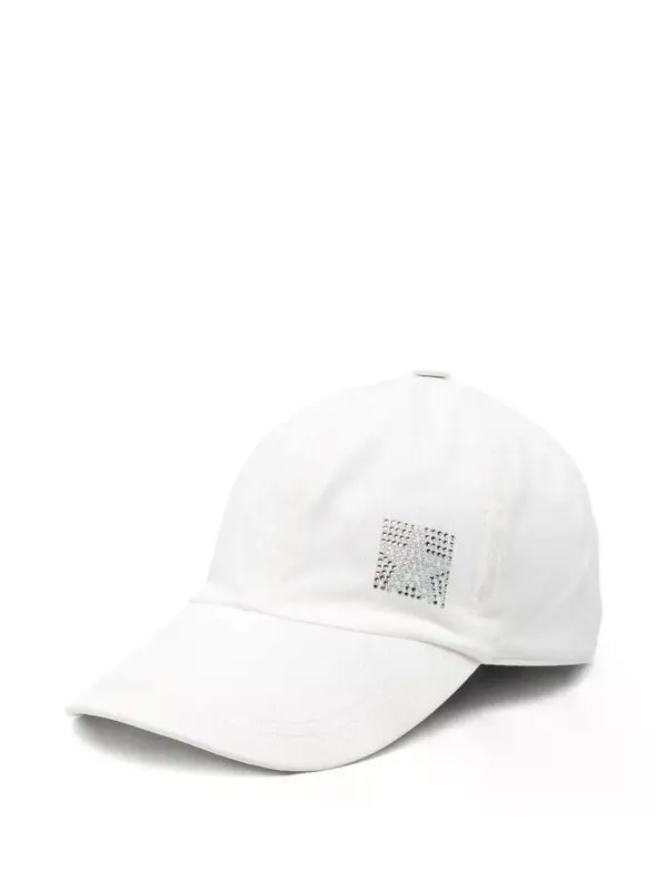 Lorena Antoniazzi Embellished Cap - White