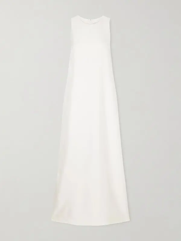 Veronica De Piante Mila Silk Maxi Dress - Neutrals