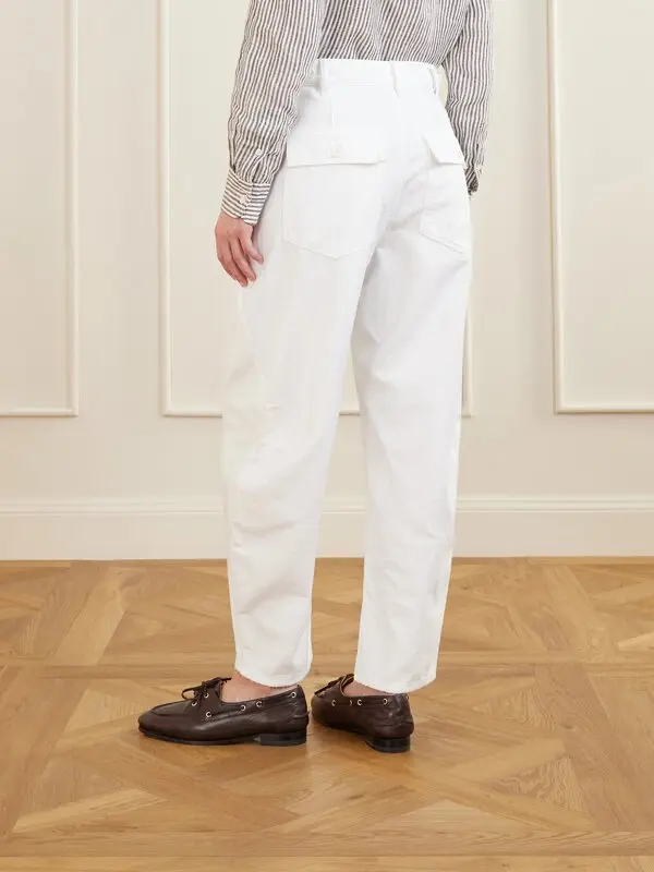 Polo Ralph Lauren Ricky Cotton Tapered Pants - White