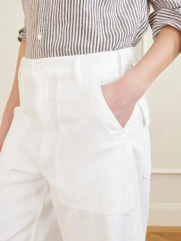 Polo Ralph Lauren Ricky Cotton Tapered Pants - White