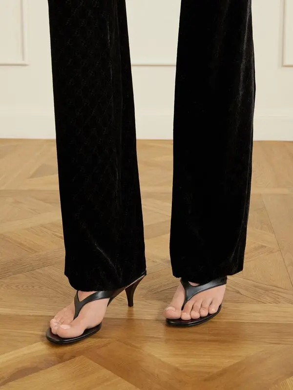 Gucci Vittoria Logo-embellished Thong Sandals
