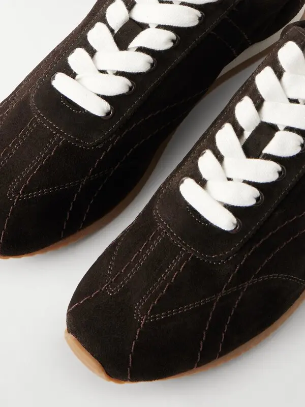 TOTEME Flex Suede Sneakers