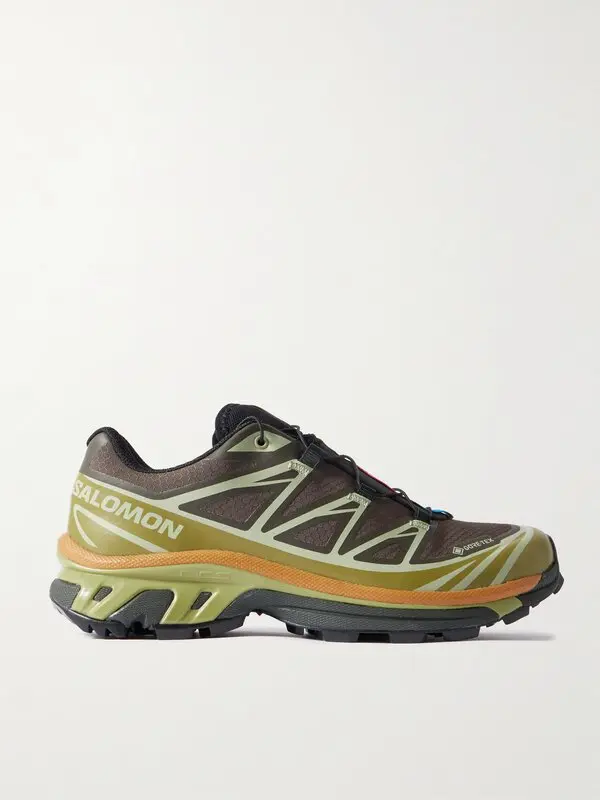 SALOMON Xt-6 Tpu-trimmed Gore-tex Mesh Sneakers - Brown