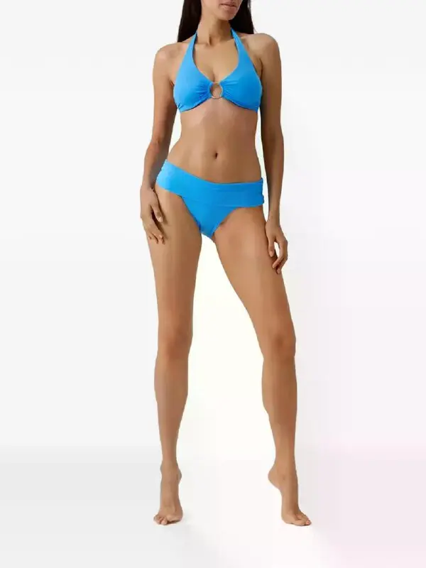 Melissa Odabash Brussels Ring Tie Bikini Top - Blue