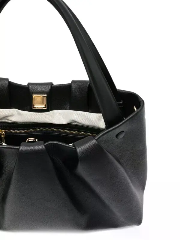 THEMOIRE Pleated Tote - Black
