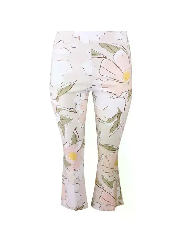 Avenue Montaigne Leo Floral Flared-leg Trousers
