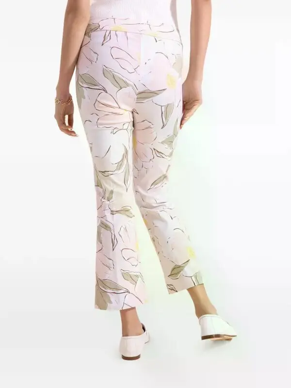 Avenue Montaigne Leo Floral Flared-leg Trousers