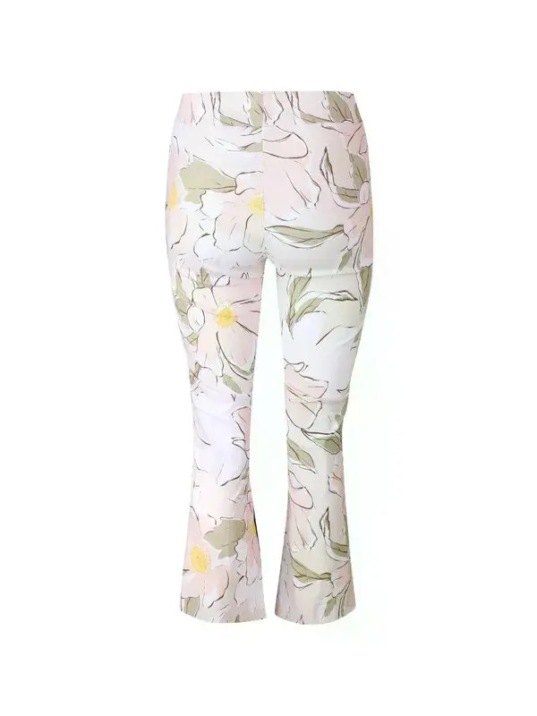 Avenue Montaigne Leo Floral Flared-leg Trousers