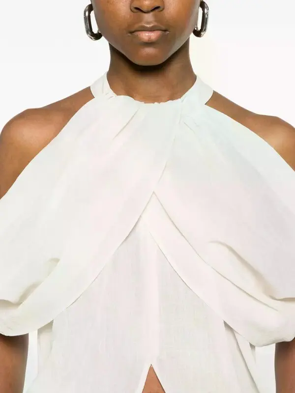 ELEH Draped Halterneck Top