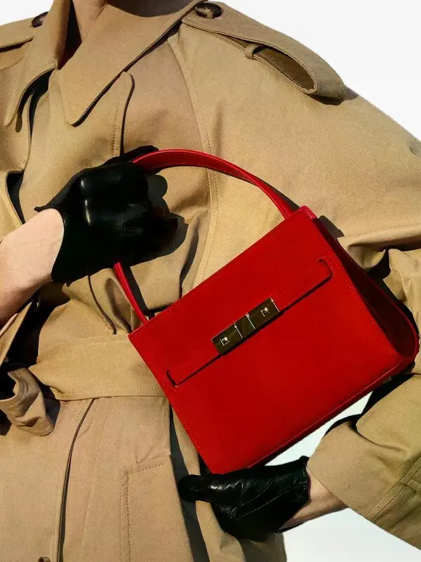 POTAMY Square-buckle Leather Mini Bag