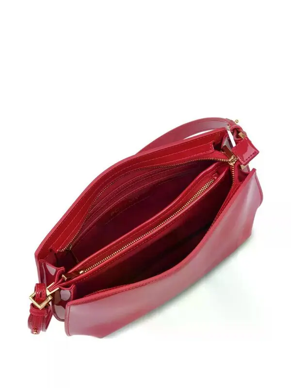 POTAMY Patent Leather Shoulder Bag - Red