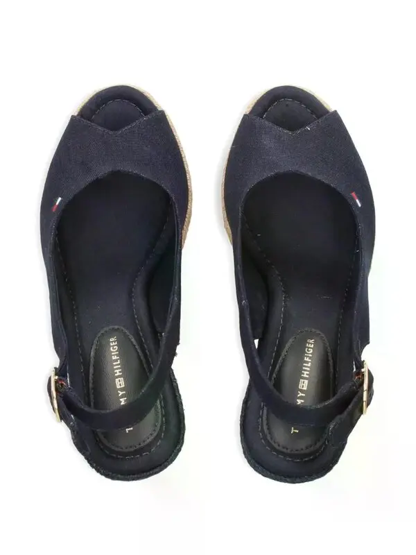 Tommy Hilfiger Logo-embroidered Wedge Espadrilles