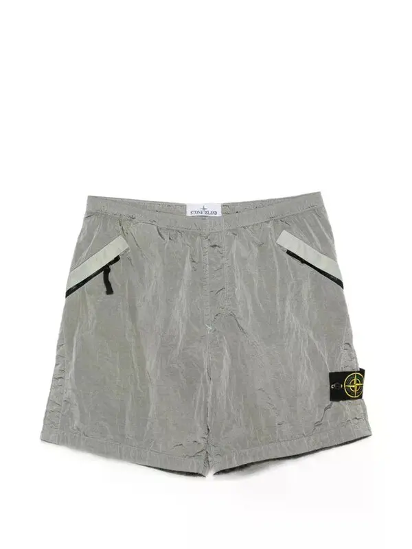 Stone Island Zip-pocket Shorts - Grey