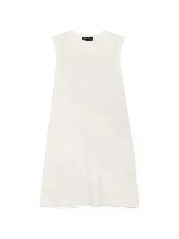 Fabiana Filippi Pocket Sleeveless Mini Dress - Neutrals
