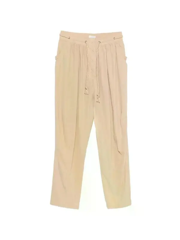 Isabel Marant Étoile Falcona Straight-leg Trousers In Desert Beige - Neutrals