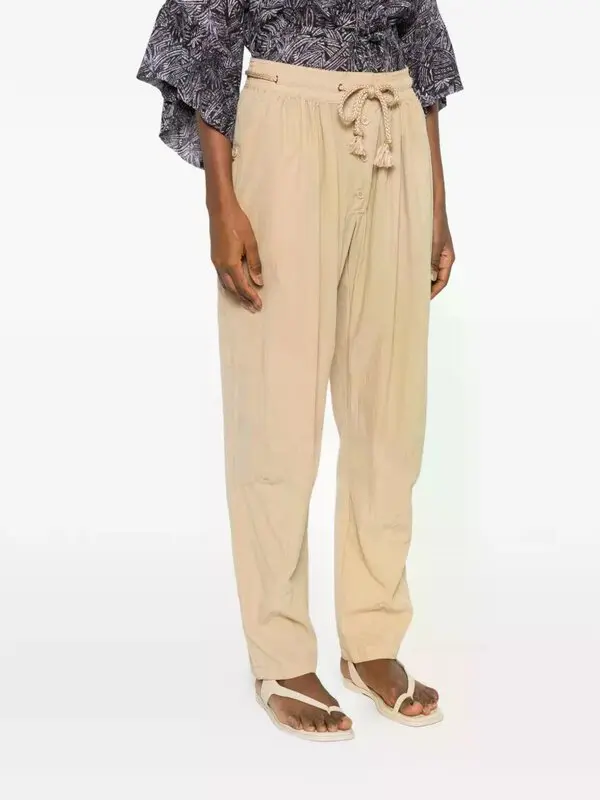 Isabel Marant Étoile Falcona Straight-leg Trousers In Desert Beige - Neutrals