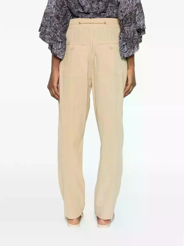 Isabel Marant Étoile Falcona Straight-leg Trousers In Desert Beige - Neutrals