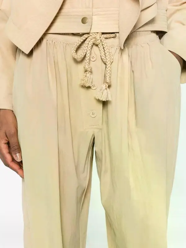 Isabel Marant Étoile Falcona Straight-leg Trousers In Desert Beige - Neutrals