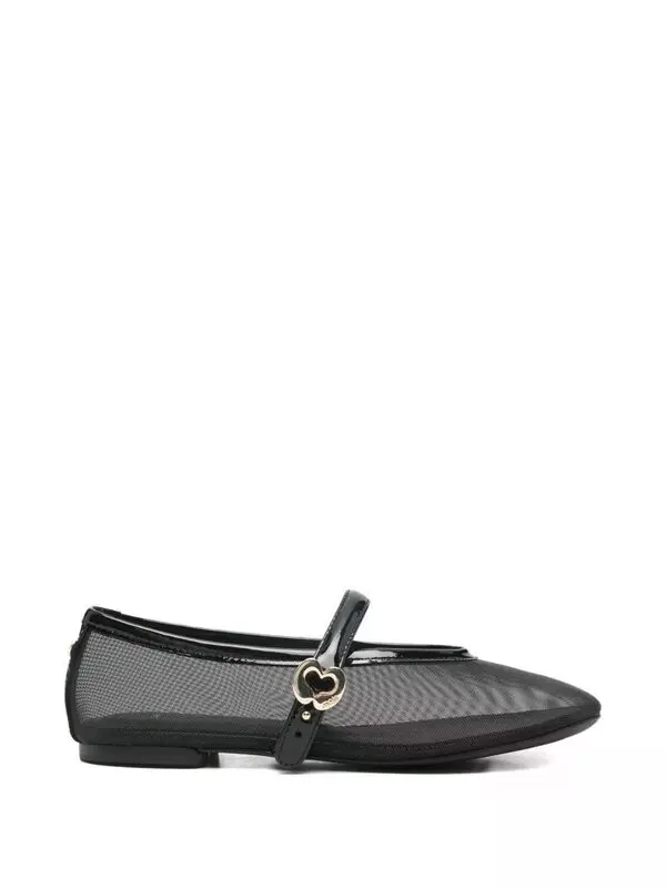 Maje T-strap Heart Ballet Flats