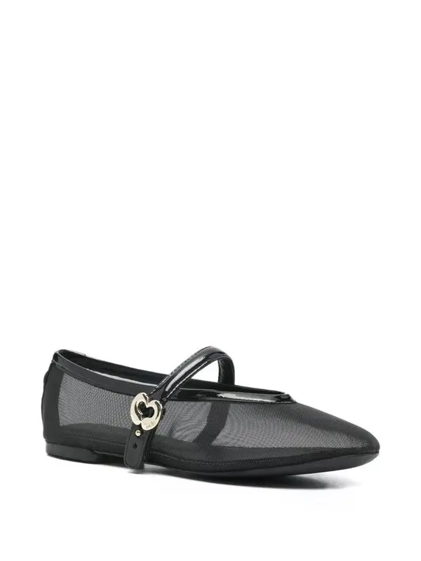 Maje T-strap Heart Ballet Flats