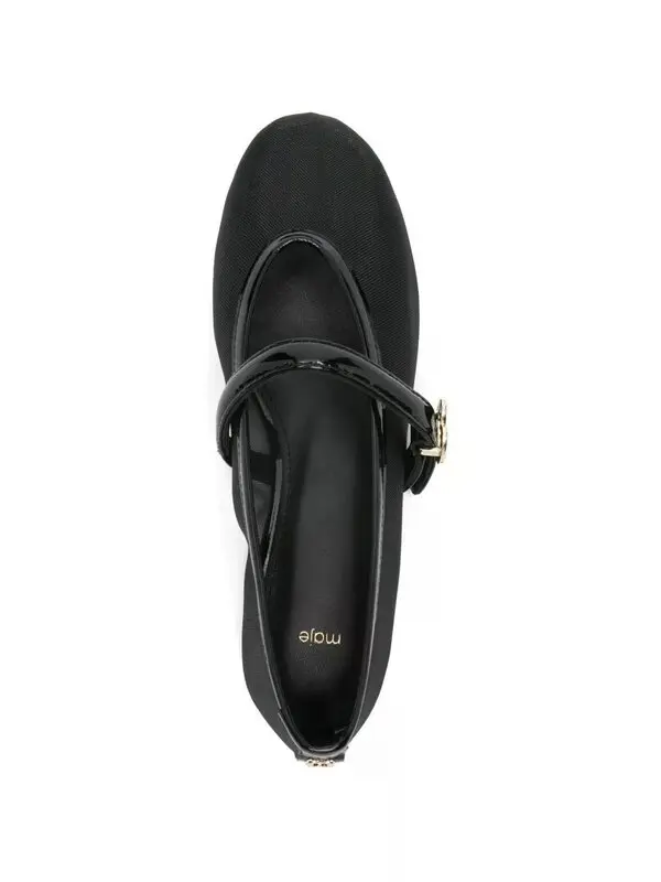 Maje T-strap Heart Ballet Flats