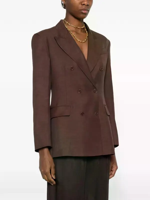 P.a.r.o.s.h Double-breasted Blazer - Brown