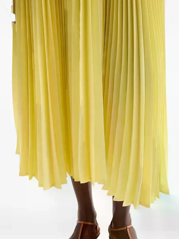 JIL SANDER Pleated Midi Skirt
