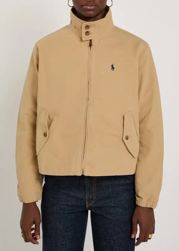 Polo Ralph Lauren Funnel-neck Canvas Jacket - Beige