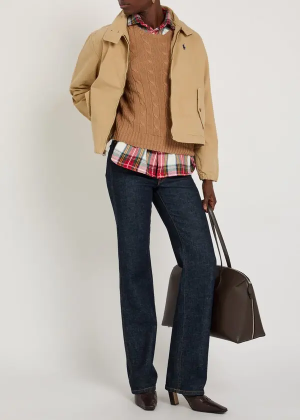Polo Ralph Lauren Funnel-neck Canvas Jacket - Beige